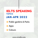 Public gardens & Parks, Apps, Colours (Speaking Part 1)